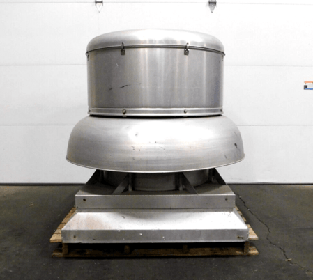 8000 cfm, Cook #270-ACE-270C9B, exhaust fan, 2 HP, 752 RPM, 460 V., 3 ...