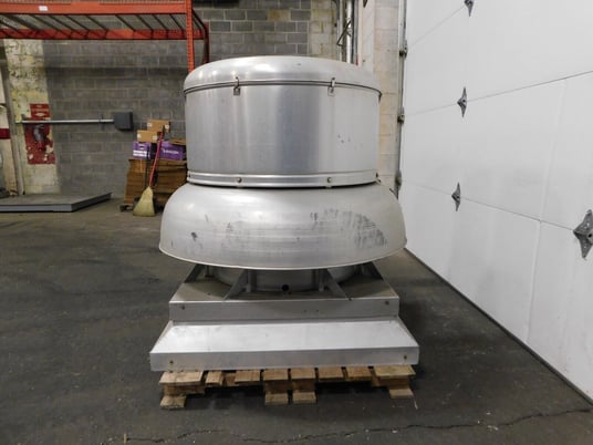 8000 cfm, Cook #270-ACE-270C9B, exhaust fan, 2 HP, 752 RPM, 460 V., 3 ...