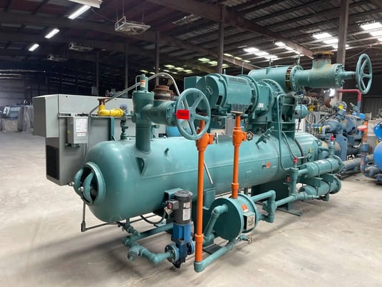 175 HP Frick #RWF-222B, rotary screw compressor, 300 psig, 460 V., R ...