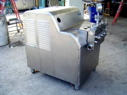 Waukesha Cherry-Burrell #SS-2100-VBR, homogenizer, 1400 GPH, 1200 psi ...