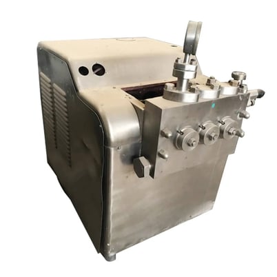 Waukesha Cherry-Burrell #SS-3000-SGR, homogenizer, 1500 GPH, 3000 psi ...