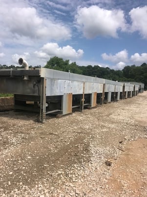 32591 sq.ft., 150 psi, Smithco, fin fan air cooler, 15 HP, 2 fans, 1982 ...