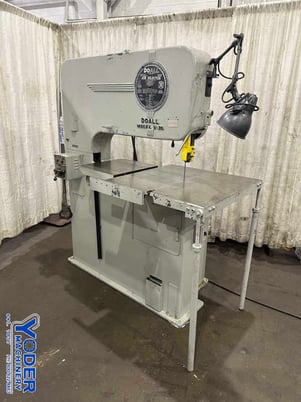 36" x 13" DoAll #V36, vertical band saw, 162" x1/2" blade, tilt table ...