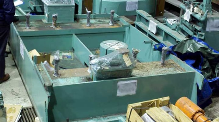 11" x 25" x 24" Waterbury-Farrel, Single Stand 4-Hi Mill, Non Reversing ...