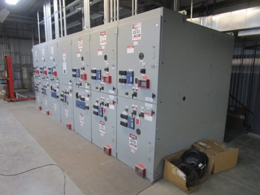 Powell, metal clam switchgear, 15 KV, w/2000 amps main-tie-main vacuum ...