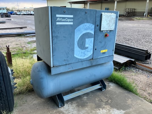 20 HP Atlas Copco #GA15, Air Compressor, S/N WUX584817, 2011 for Sale ...