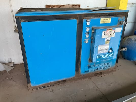 Rogers #MG-Series, Rotary Screw Air Compressor, 30 HP for Sale ...
