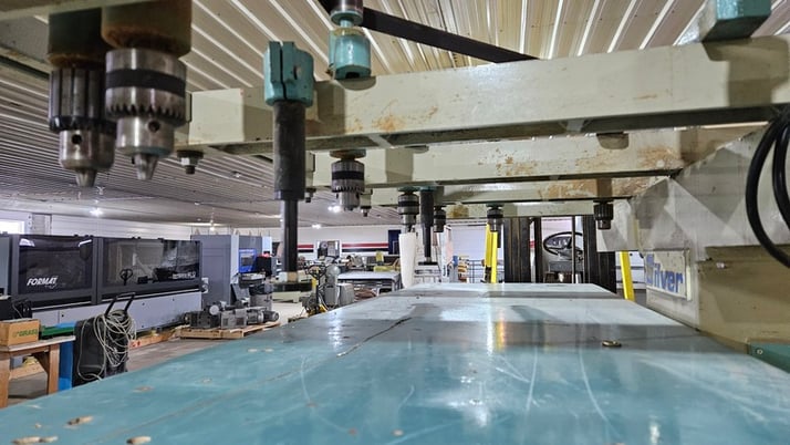 Silver #SV-206, multiple spindle boring machine, 2 HP, spring loaded ...