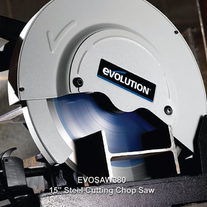 7-1/4" Evolution # EVOSAW180HD, cut steel without heat, burrs or ...