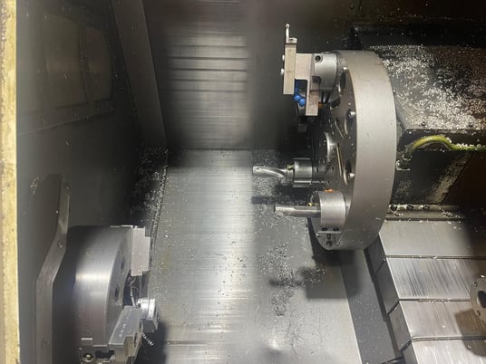Haas #HL-4, CNC turning center, 24" swing, 10" chuck, 2.5" bar, 34" centers, 14.5" dia., 3400 ...