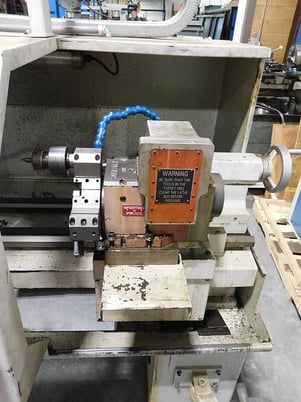 15" x 36" Milltronics #ML15, 3-jaw chuck, 3-1/8" hole, Centurion 6, 8 ...