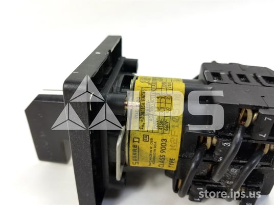 Square D Class 9003 Mini Ammeter Switch 4 Pos 6 Contact Off/1/2/3 for ...