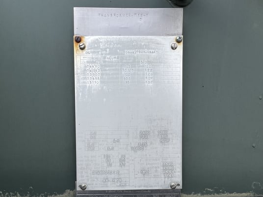 3000 KVA 13800 Primary, 2400Y/1385 Secondary, Ferranti Packard, Oil ...