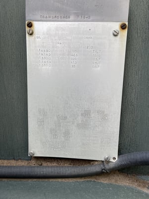 2000 KVA 13800 Primary, 600Y/347 Secondary, Ferranti Packard, Oil ...