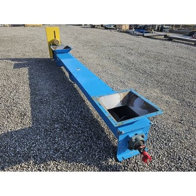 12" diameter x 14' long, Orthman, industrial screw auger conveyor, 13 ...