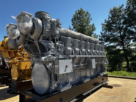 4735 HP @ 1000 RPM, Caterpillar #G3616, Natural gas compression engine ...
