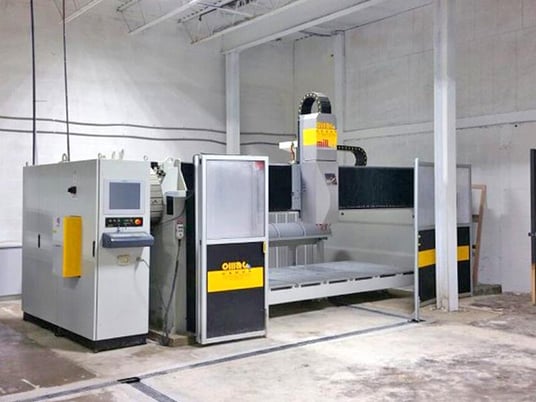 Omag #Mill-4X, CNC work center, 130" x59"bed, 15 HP, 9k RPM, 21 ATC ...
