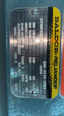 200 HP 1785 RPM Baldor, Frame 449T, TEFC, 460 Volts, new surplus for ...