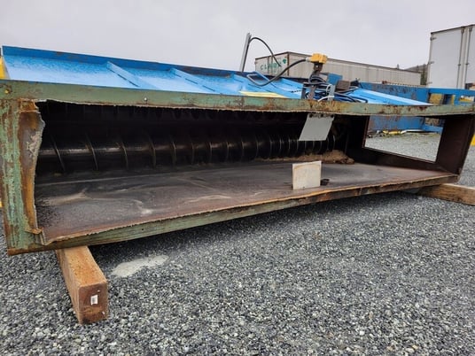 Double 12" U-Trough Auger Hopper System, 5 HP, 230/460 V, 1750 RPM for ...