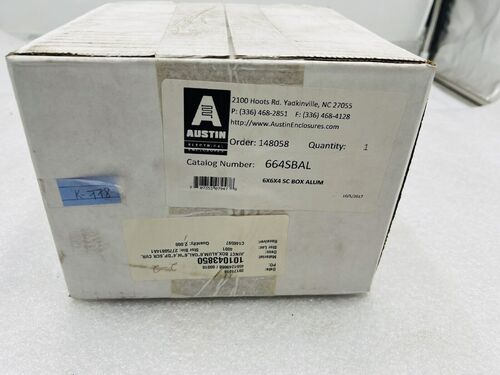 AUSTIN 666HCAL Junction Box 6x6x6 Enclosure-Clamp #K-778 for Sale ...