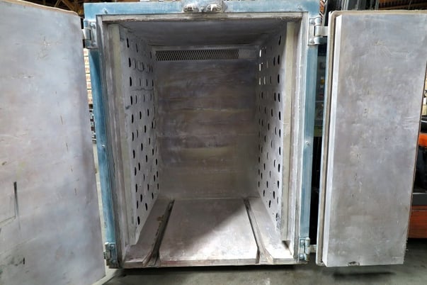 48" width x 72" H x 48" L Grieve, gas fired walk-in oven with solvent ...