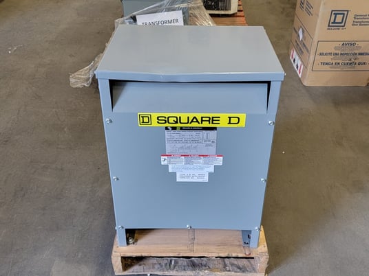 30 KVA 600 Primary, 600Y/347 Secondary, Square D, isolation transformer, dry, Nema 2, new for ...