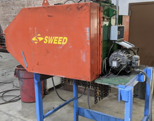 Sweed #5400, scrap chopper, 1/2" high tensile steel, 3/4" ACSR, strap ...