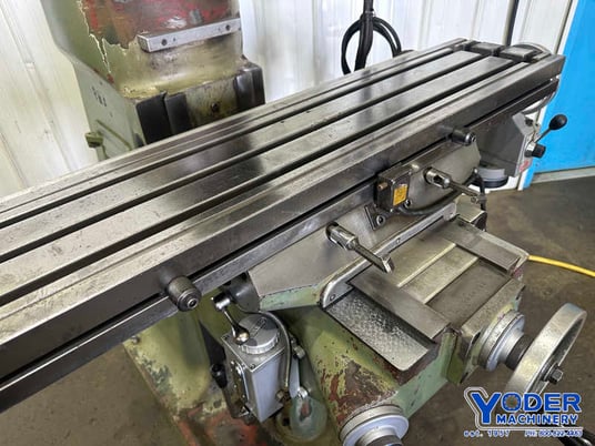 DoAll #GPM-200V, ram type vertical type mill, 9" x42" table, 2 HP ...