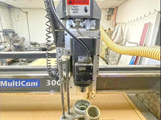 Multicam #3000-Series-3-204-R, single spindle CNC router, 5' x10' table ...