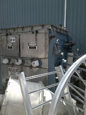 48" x 48" Buflovak, drum flaker, 316 Stainless Steel, 50 SF, vapor-tite ...