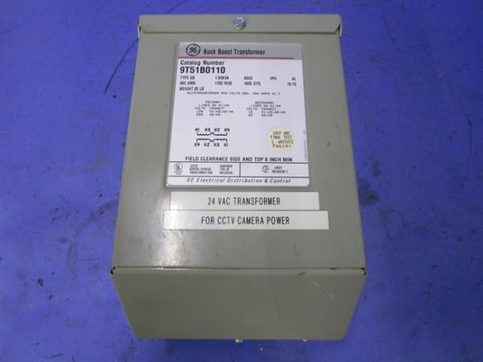 1 KVA 120/240 Primary, 12/24 Secondary, General Electric Buck Boost ...