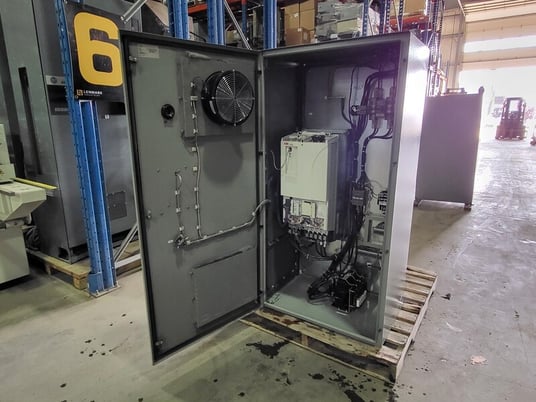 60 HP ABB, ACS800-U1-0070-7, AC Drive (VFD), w/ Enclosure, 73 amps for ...