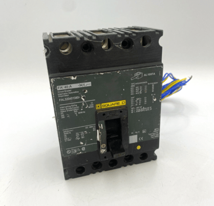 40 Amps, Square D, FAL320401380, Circuit Breaker, 3 Pole, 3 phase, 240 ...
