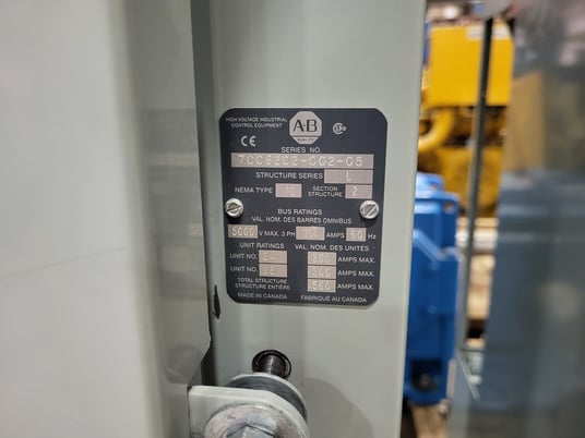 Allen-Bradley, Series L, Medium Voltage MCC Single Structure w/ Motor ...