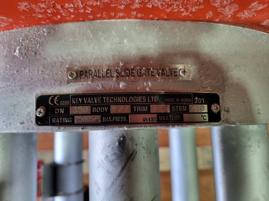 14" HP Valves/Key Valve Technologies #SDV-34100B1, Parallel Slide Gate ...