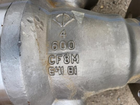 4" Chaoda Valves Group #10-4-8-BTM-2-FP-RF-CF8M-17-CrC-G-G, Ball Valve ...
