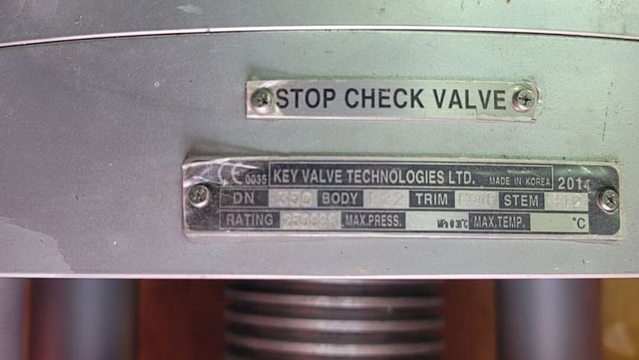 14" HP Valves/Key Valve Technologies #KYP-2500-Isolating-Valves, Stop ...