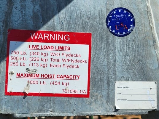 Spider #SC1000, Steel Work Cage, 750 lb w/o Flydeck, 500 lb w/Flydeck ...