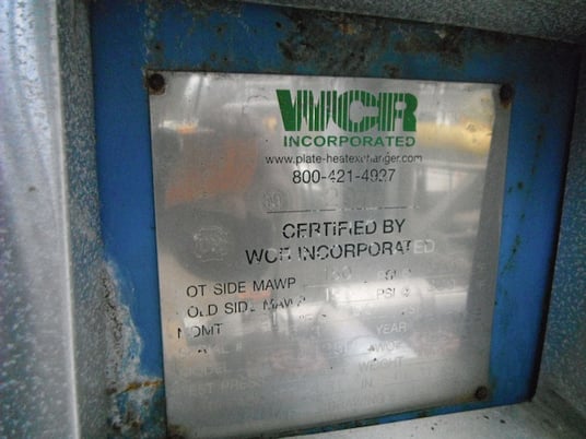 66 sq.ft., WCR, Carbon Steel frame, 316 S.S plates, 150 psi, 329°F for ...