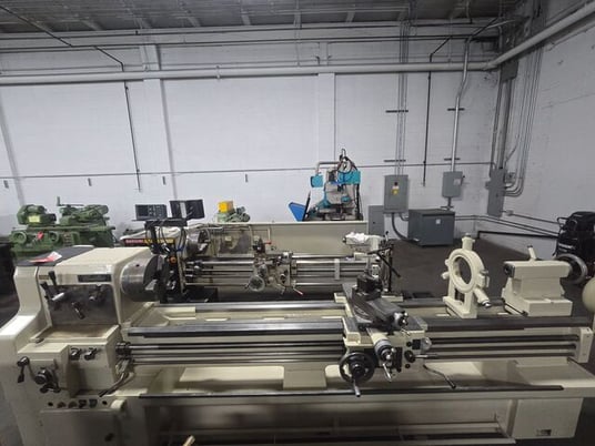 22" x 100" Cadillac #22100, geared head engine lathe, SWI Trak 2-Axis ...