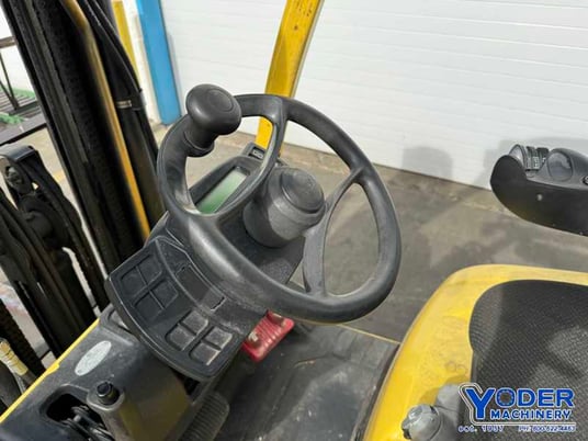 5000 lb. Hyster #S50FT, LP gas forklift, 189" lifting height, 48" forks ...