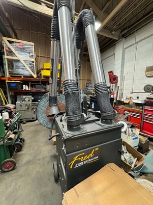 2500 cfm Diversitech #Fred-SR-02, Dual Head Fume Extractor, 2-Arms, 10 ...