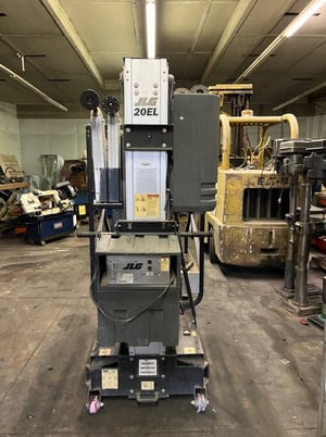 350 lb. JLG #20AM, push around vertical mast lift, 20' platform height ...