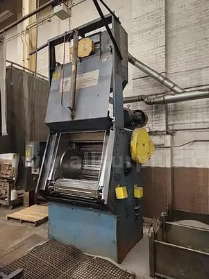 5 cu.ft. Wheelabrator, steel belted tumblast, pneumatic door, Farr dust ...