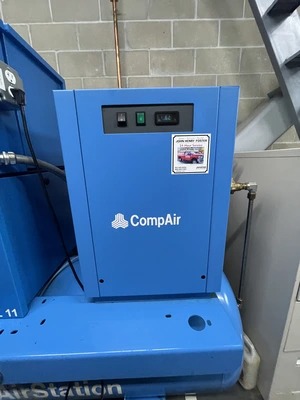 15 HP CompAir #LFR1A, rotary screw air compressor, 175 psi, 480 V., 3 ...