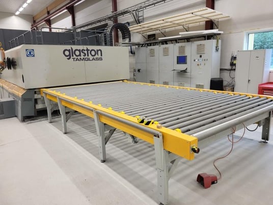 94.5" x 189" Glaston #RC-200-2448, Flat Glass Tempering Furnace, 715°C ...