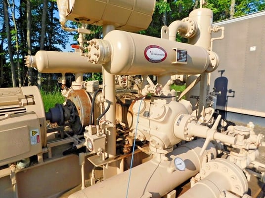 Ariel #JGR-2, 250 HP fuel gas booster compressor conditioning skid ...