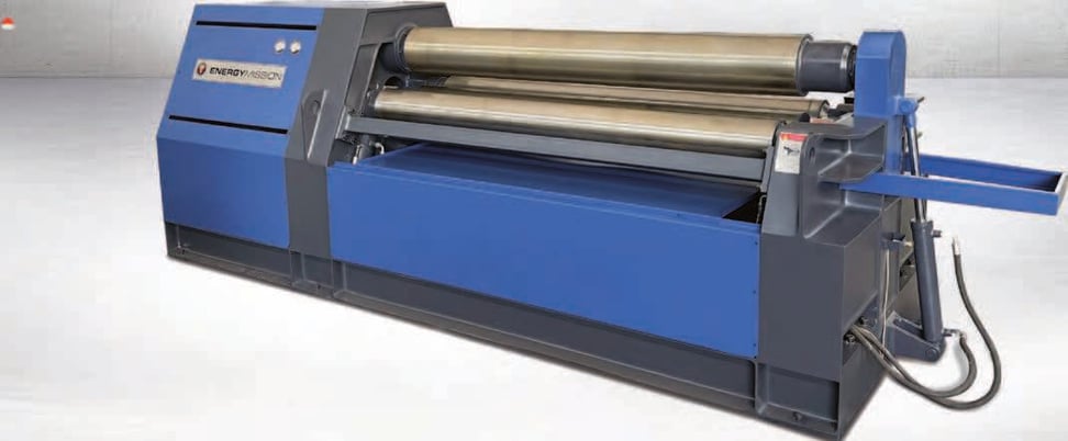 1/2" x 10' Energy Mission # 4Rl-PBM-1230, 4-Roll Pyramid Plate Roller ...