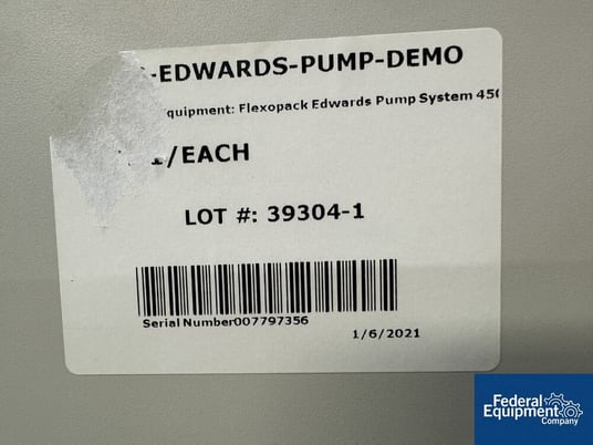 1354 CFM Edwards #GXS 750/2600, Dry Vacuum Pump, 22 KW Screw Pump, 2021 ...