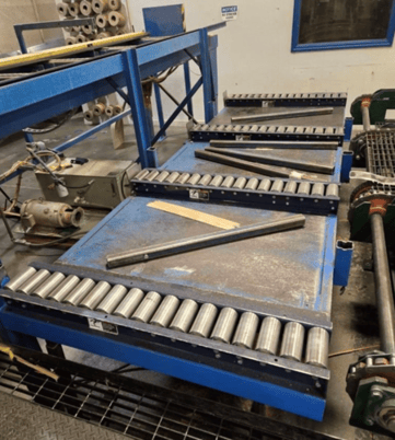 MSL Moulder Infeed Conveyor, 12' motorized chain driven - 4 chains For ...